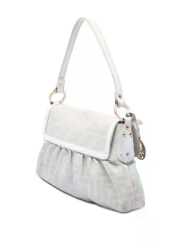 Fendi Small Zucca Coated Canvas Shoulder Bag