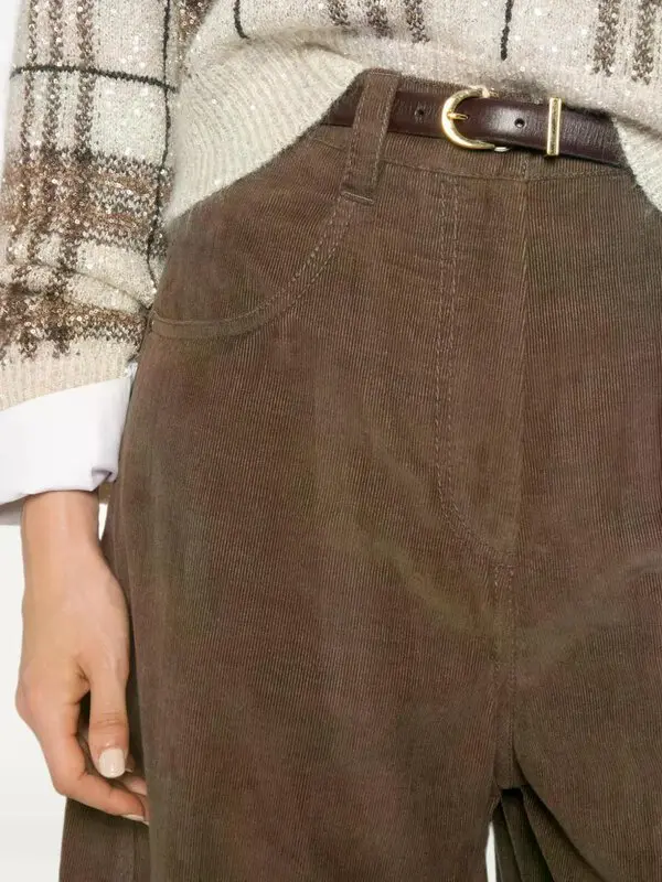 Brunello Cucinelli Corduroy Wide-leg Trousers