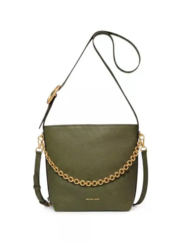 Michael Kors Nolita Sm Bucket Messenger Bag With Chain - Green
