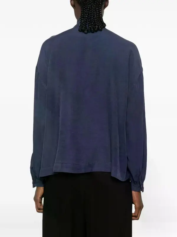 19.61 MILANO Evelin Tie-neck Long-sleeve Blouse