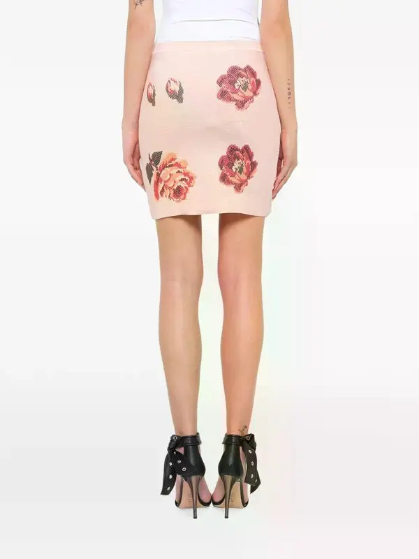 Alexander McQueen Tapestry Jacquard Mini Skirt