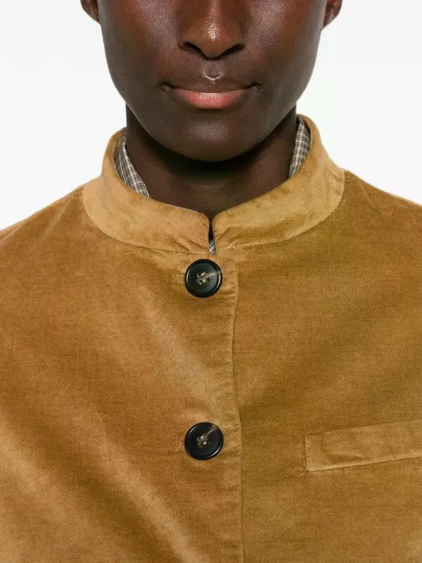 19.61 MILANO Velvet Band-collar Jacket