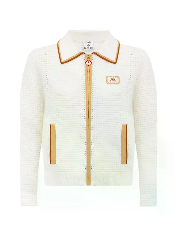 Casablanca Piping-detail Collared Jacket