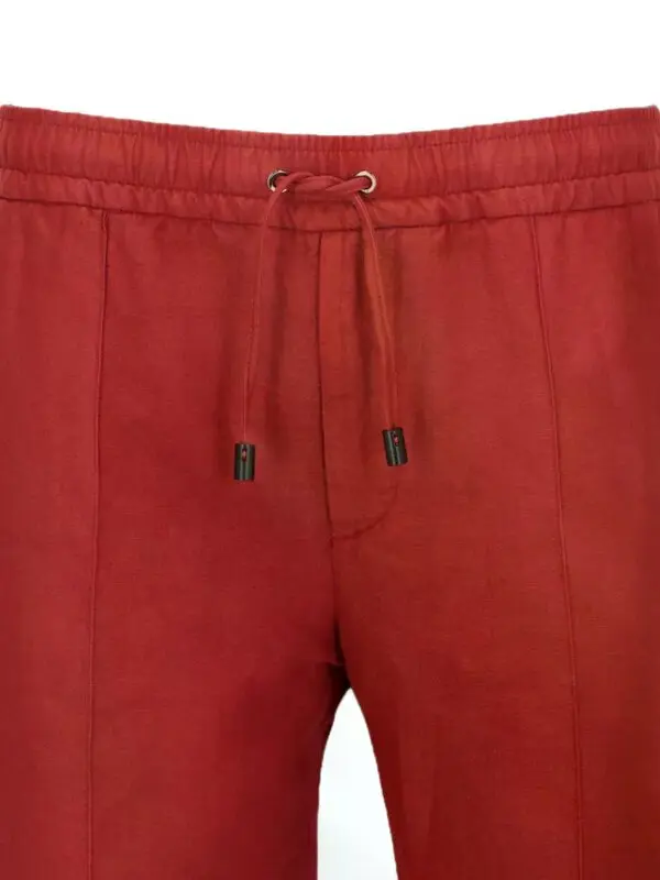 Isaia Drawstring Pintuck Shorts
