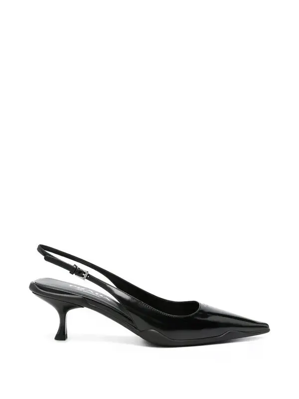 Prada Pointed-toe Slingback Pumps - Black