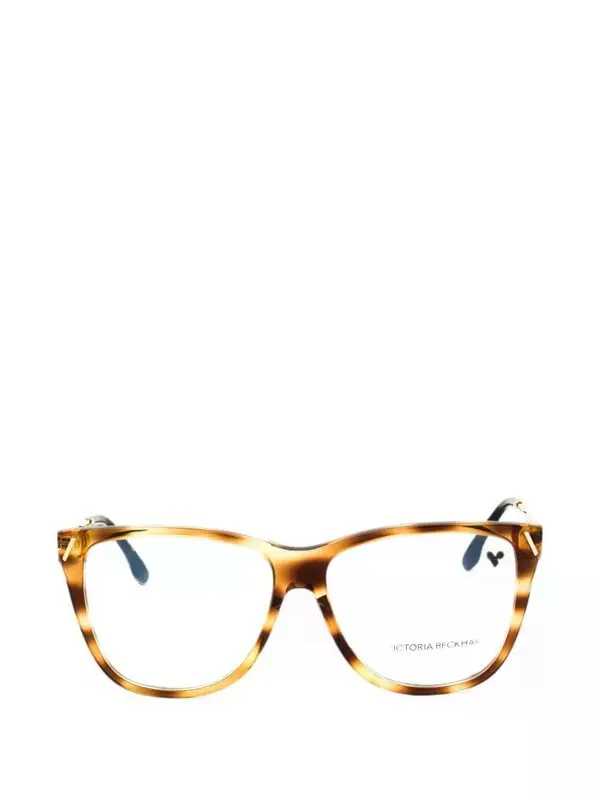 Victoria Beckham Tortoiseshell-effect Square-frame Glasses