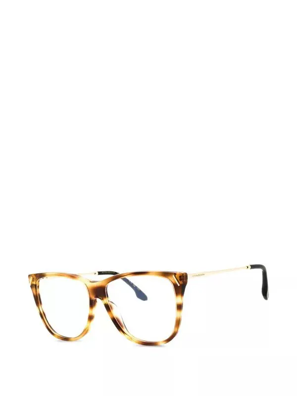 Victoria Beckham Tortoiseshell-effect Square-frame Eyeglasses