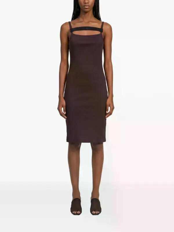 COURREGES 90's Rib Strap Dress - Red