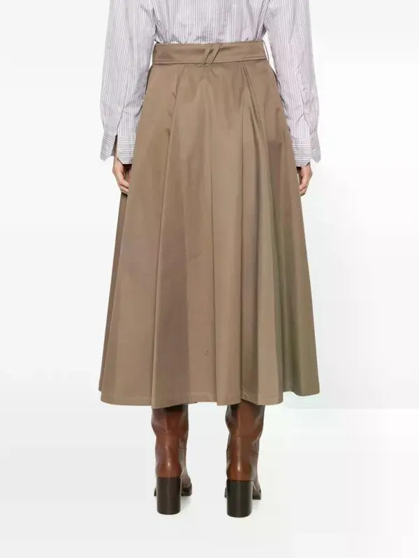 Burberry Double-breasted Belted Skirt