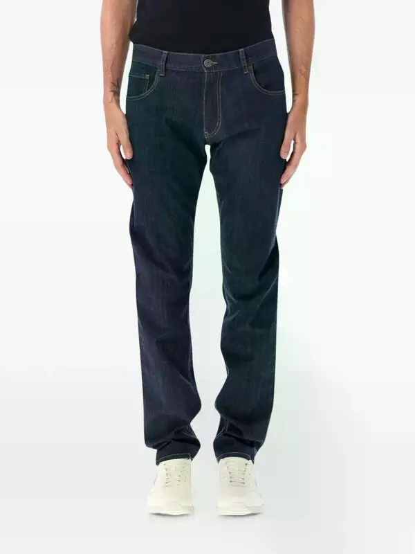 Prada Logo-patch Straight-leg Jeans
