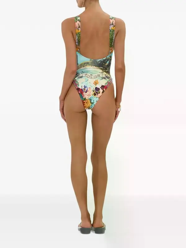 Camilla Bathing Bombshell Crystal-embellished Swimsuit