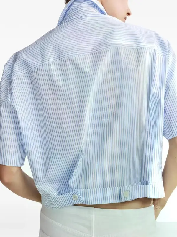 DL1961 Carlee Striped Cropped Shirt