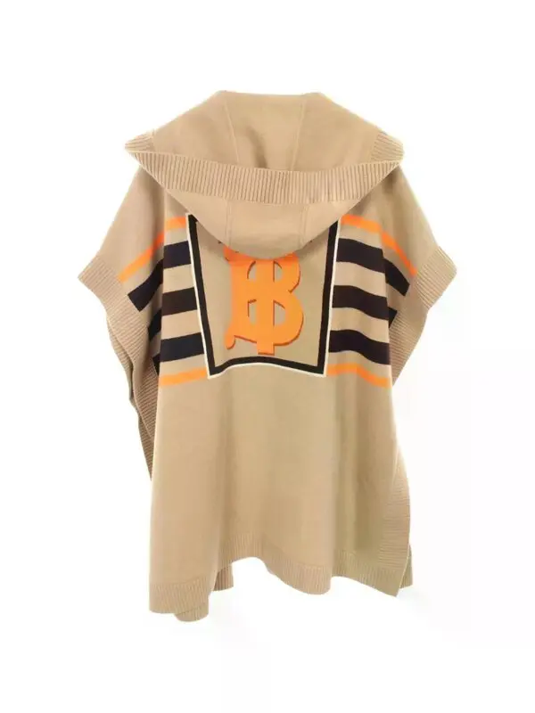 Burberry Tb-logo Intarsia Hooded Cardigan
