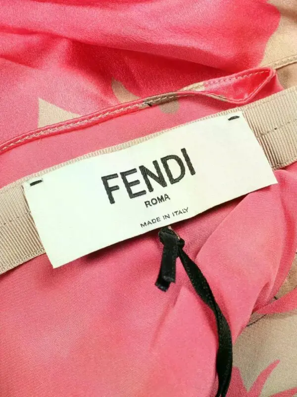 Fendi 2010s Floral-pattern Asymmetric Skirt