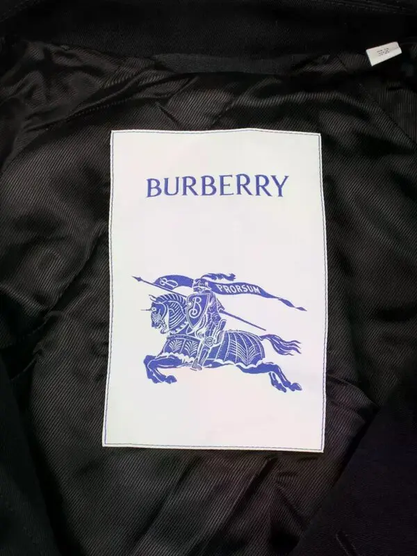 Burberry 2020s Belted Wool Coat - Black