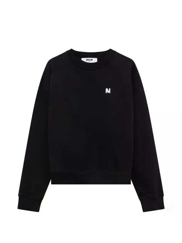 MSGM Logo-patch Sweatshirt - Black