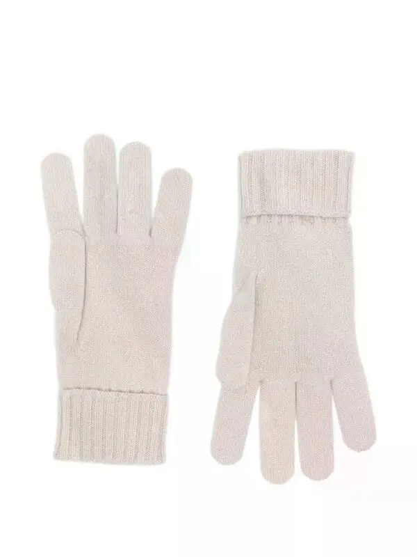 Eleventy Fair Isle-knit Ribbed-cuff Gloves
