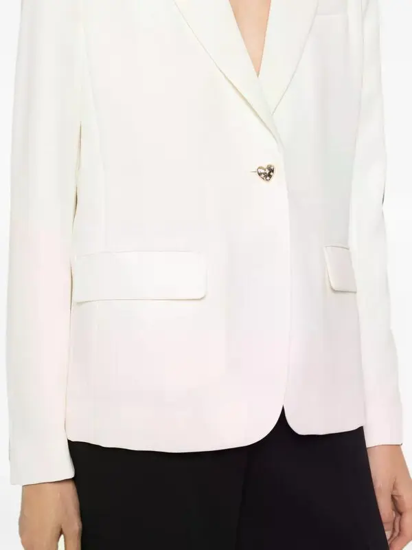 TWINSET Crêpe Blazer With Heart-shaped Button