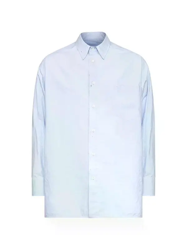 MAISON MARGIELA Cotton Poplin Shirt - Blue