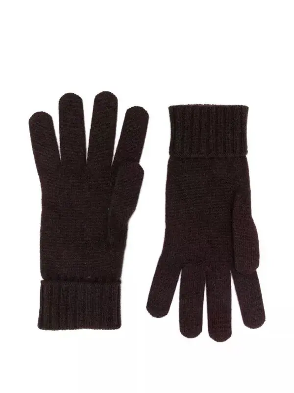 Eleventy Fair Isle Ribbed-cuff Gloves