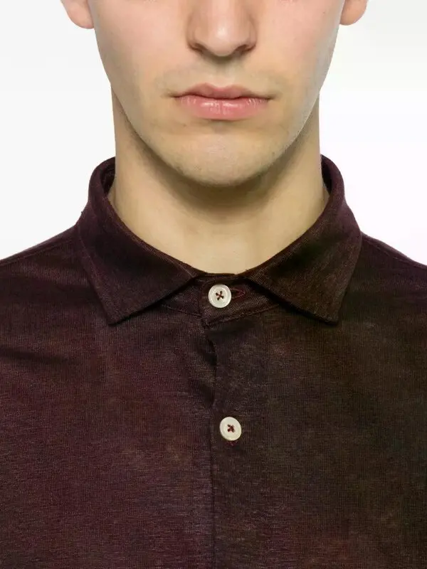 Eleventy Long-sleeve Linen Shirt
