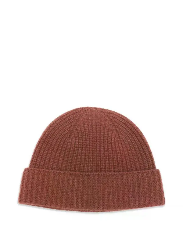 Eleventy Ribbed-knit Cashmere Beanie Hat