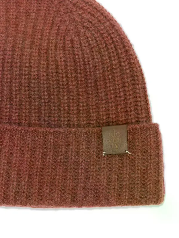 Eleventy Ribbed-knit Cashmere Beanie Hat
