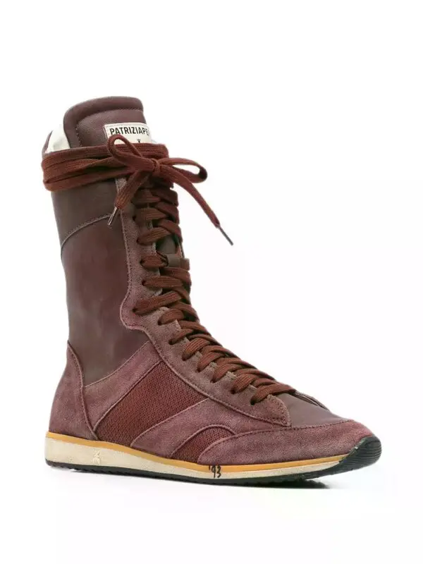 Patrizia Pepe Racing Skin '93 High-top Sneakers - Brown