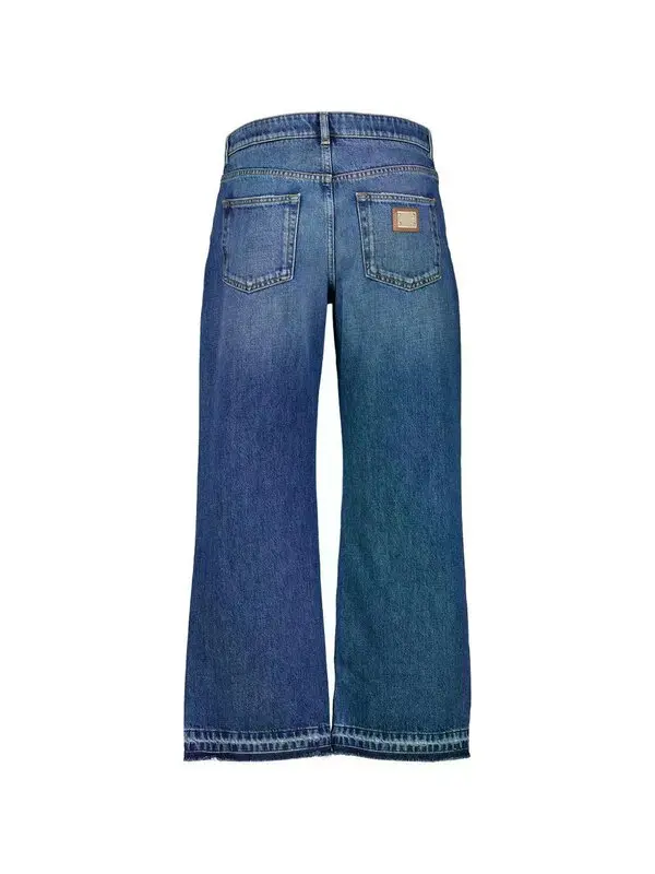 Dolce & Gabbana Straight-fit Cropped Jeans