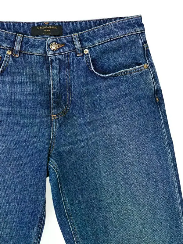 Dolce & Gabbana Straight-fit Cropped Jeans