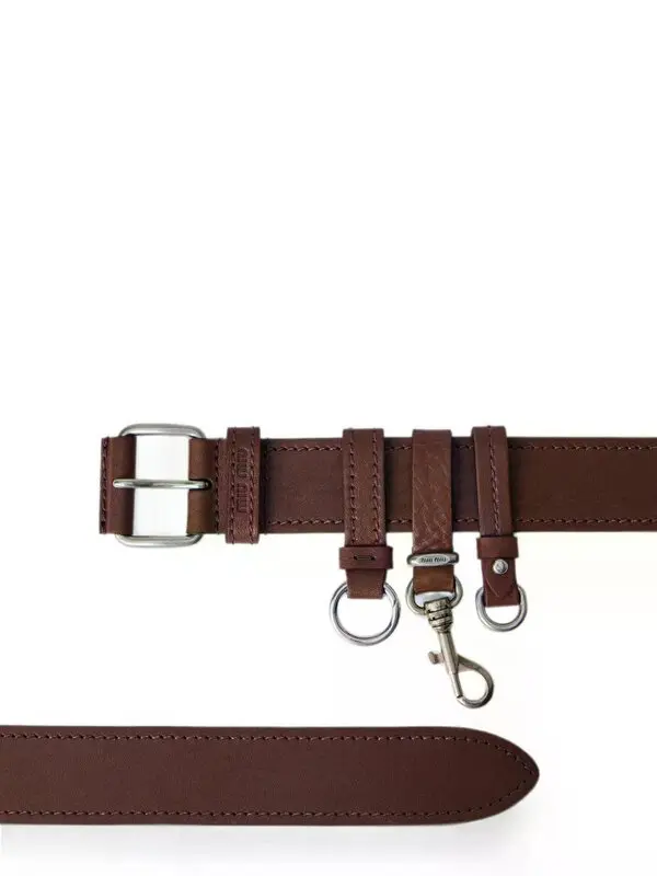 Miu Miu Textured-finish Buckle-fastening Belt