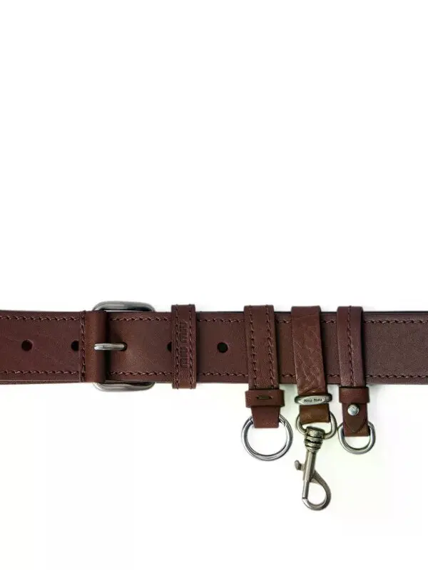 Miu Miu Textured-finish Buckle-fastening Belt