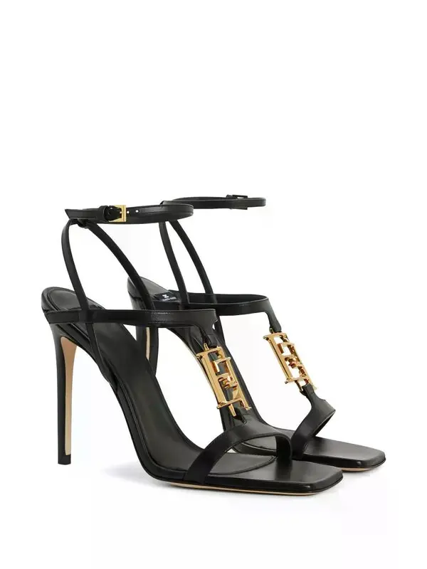 Elisabetta Franchi Logo-plaque Stiletto Sandals