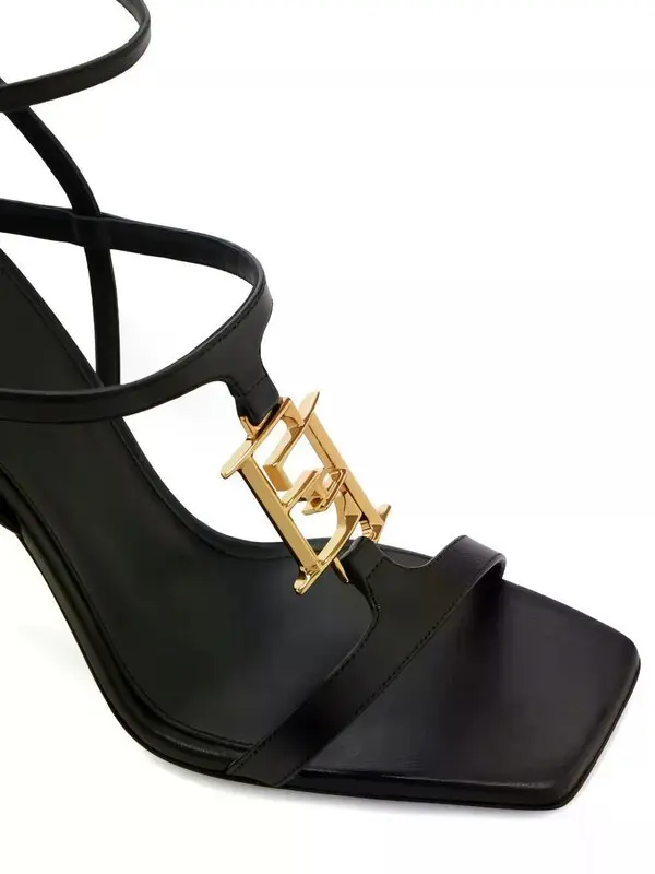 Elisabetta Franchi Logo-plaque Stiletto Sandals