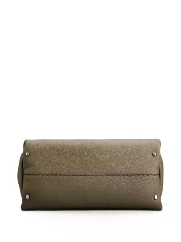 TOD'S T Timeless Pebbled Leather Tote Bag