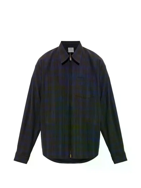 Vetements Check-pattern Zip-up Shirt Jacket