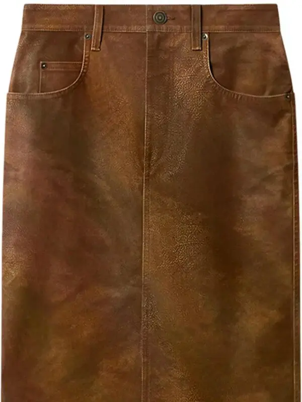 MARANT ETOILE Crinkled-effect Midi Skirt