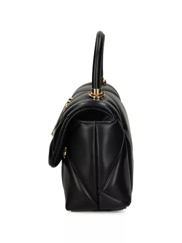 Moschino Logo Plaque Tote Bag - Black
