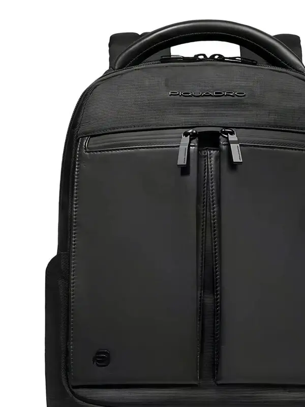 PIQUADRO Logo-plaque Panelled Backpack