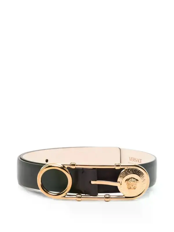 Versace Medusa Safety-pin Belt - Black