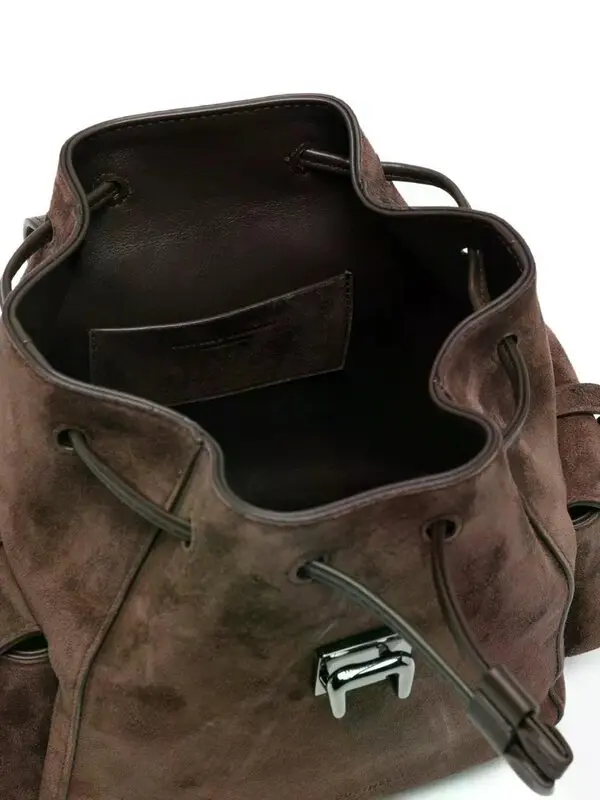 Brunello Cucinelli Suede Buckle-fastening Backpack