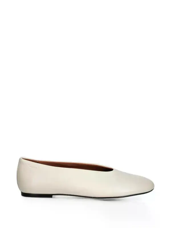 VAGABOND SHOEMAKERS Aleya Round-toe Leather Ballet Flats - Neutrals