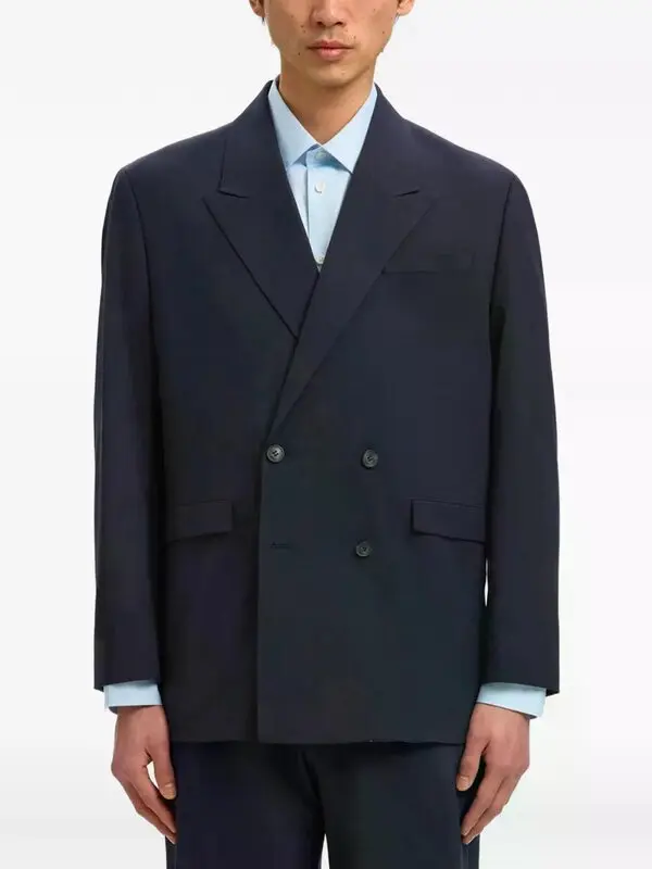 SELECTED Double-breasted Notch-lapel Blazer