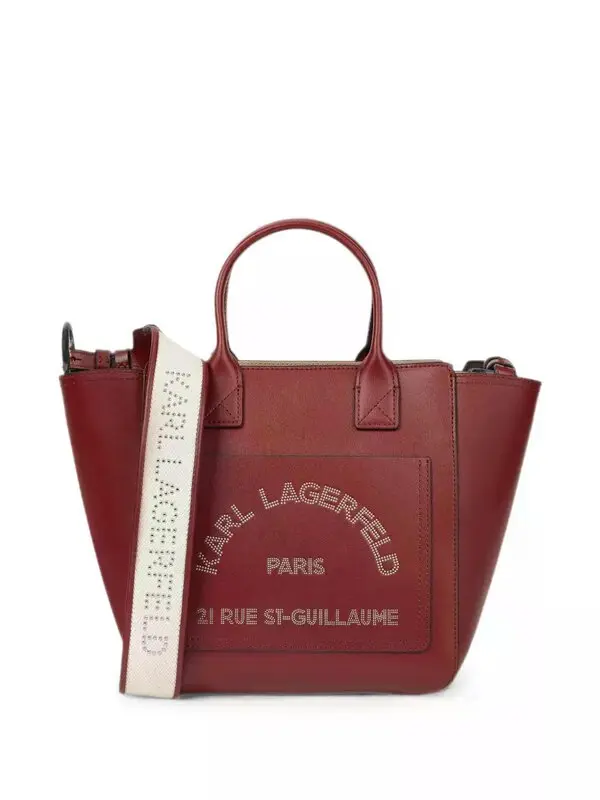 Karl Lagerfeld Small K/daily Pocket Tote Bag - Red
