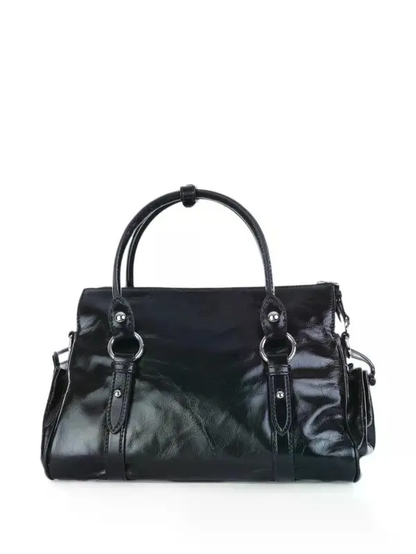 Miu Miu Logo-embossed Leather Shoulder Bag
