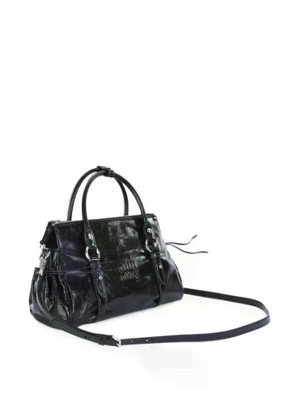 Miu Miu Logo-embossed Leather Shoulder Bag