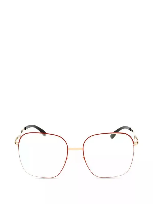 IC! BERLIN Square Frame Eyeglasses - Red