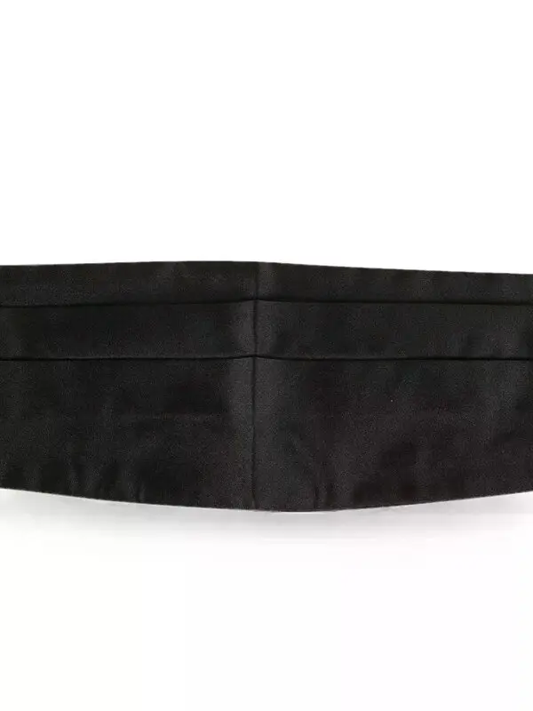 LARDINI Pleated Silk Cummerbund
