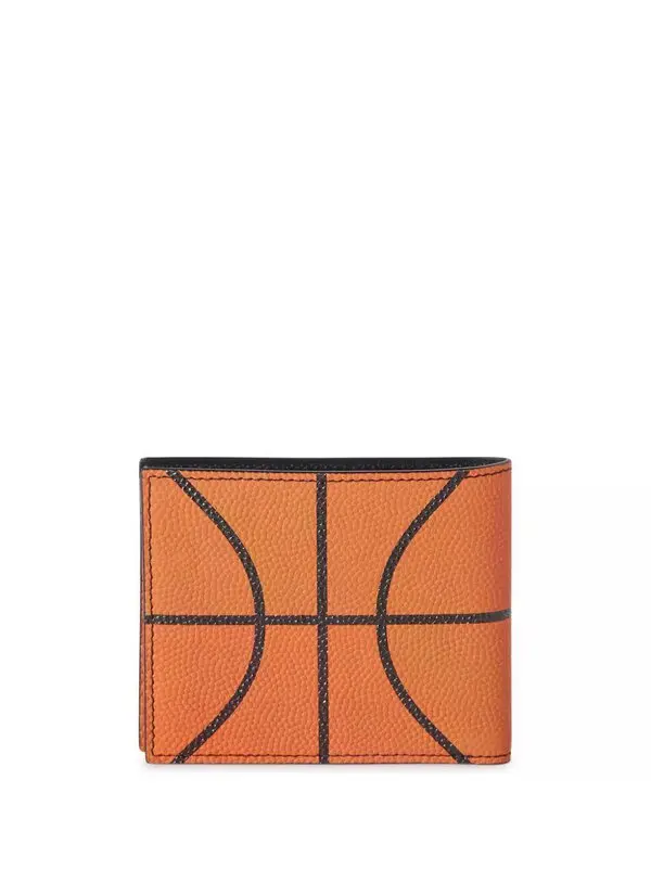 Off-White Basketball Logo-print Leather Wallet