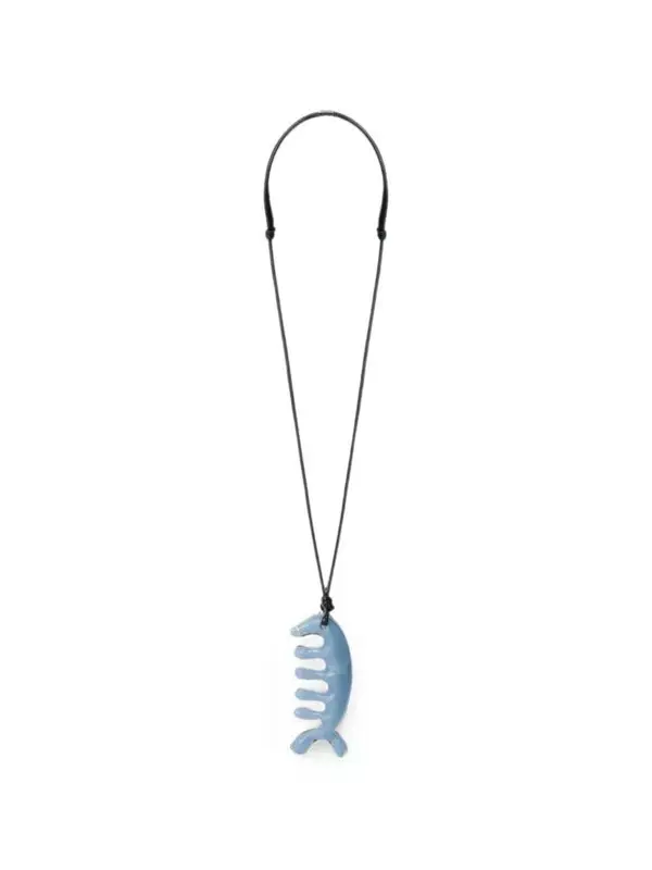 LEMAIRE Beluga Gua Sha Necklace In Angelite - Blue